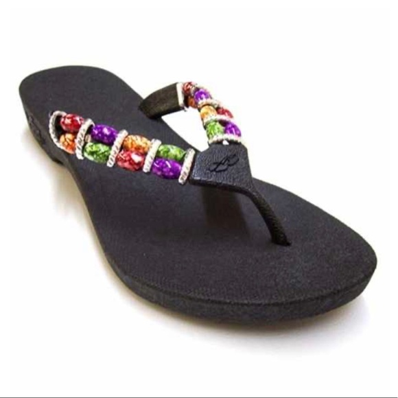 Pali Hawaii | Shoes | Pali Hawaii Beaded Thong Sandal | Poshmark